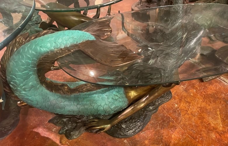 Bronze Mermaid Table (At 2021 Price)
