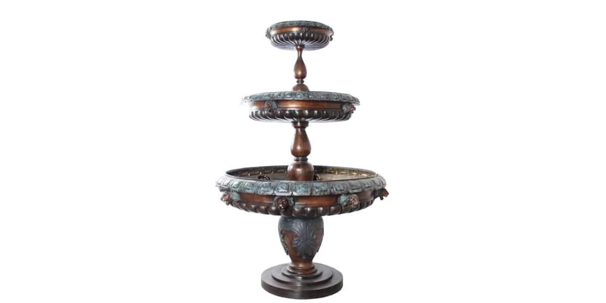 Bronze Medium Fountains – Mid Size Garden & Estate Water Features