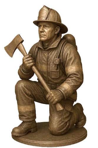 Bronze Firefighter Statue – 9/11 Tribute Memorial